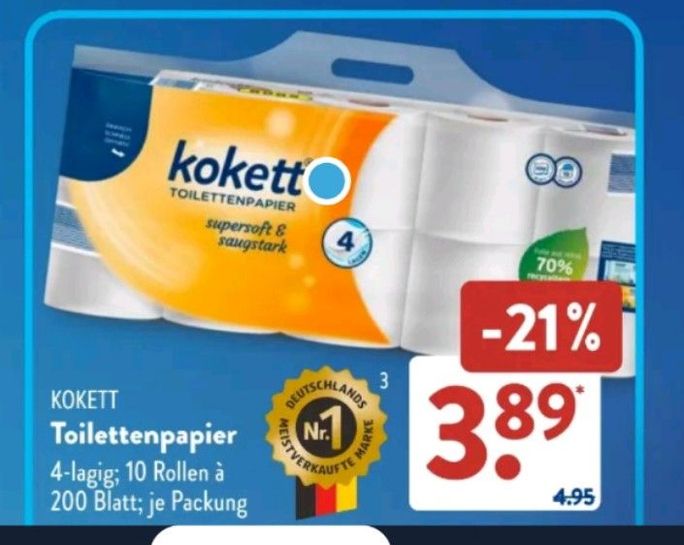 Faszinierend Lidl Toilettenpapier 4 Lagig Preis Ebenbild