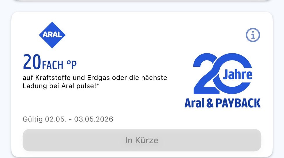 20-fach PAYBACK-Punkte bei Aral am 02./03.05.2026 – at Aral | mydealz