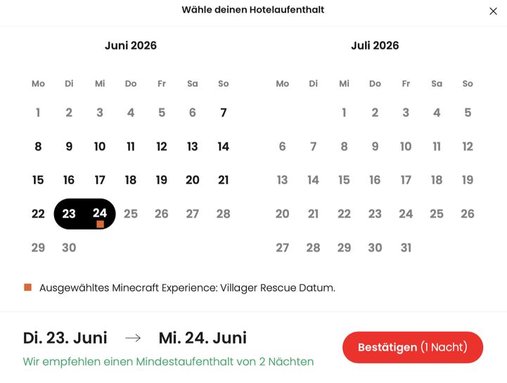 Minecraft Experience: Villager Rescue – Oberhausen, Hotel | Travelcircus