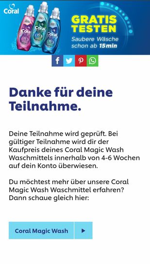 Coral Magic Wash gratis testen bei DM – Aktion bis 15.11.2025 | mydealz