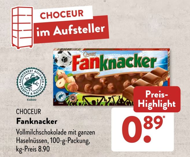 Nussbeisser Schokolade mit Haselnüssen nur 0,79€ bei ALDI Nord | mydealz