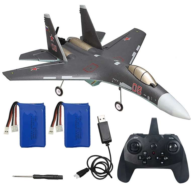 QF009 SU-35 Fighter Bürstenlos 375mm, 2,4GHz, 3 Varianten bei Banggood