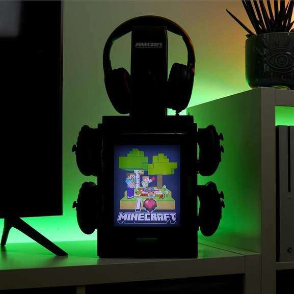 Numskull Minecraft Gaming Locker LED – 10 Spiele, 4 Controller, Headset ...