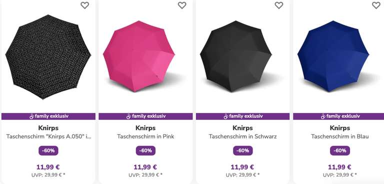 limango: Knirps, Doppler & Bugatti Regenschirme z.B. Doppler ...