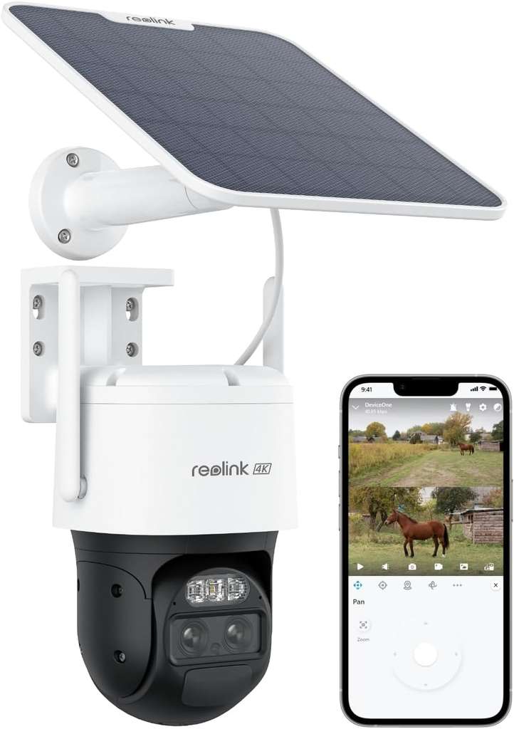 Reolink TrackMix LTE 4G/HD PTZ Akkukamera mit Solar – Auto-Zoom ...