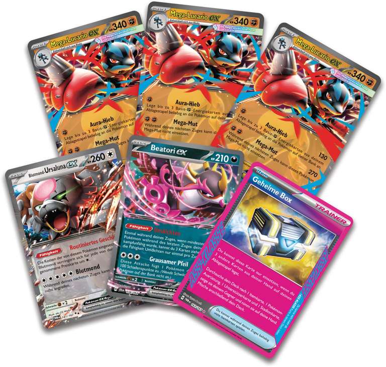 Pokémon Liga-Kampfdeck Mega-Lucario-exAmazon – 60 Karten, inkl. Code ...