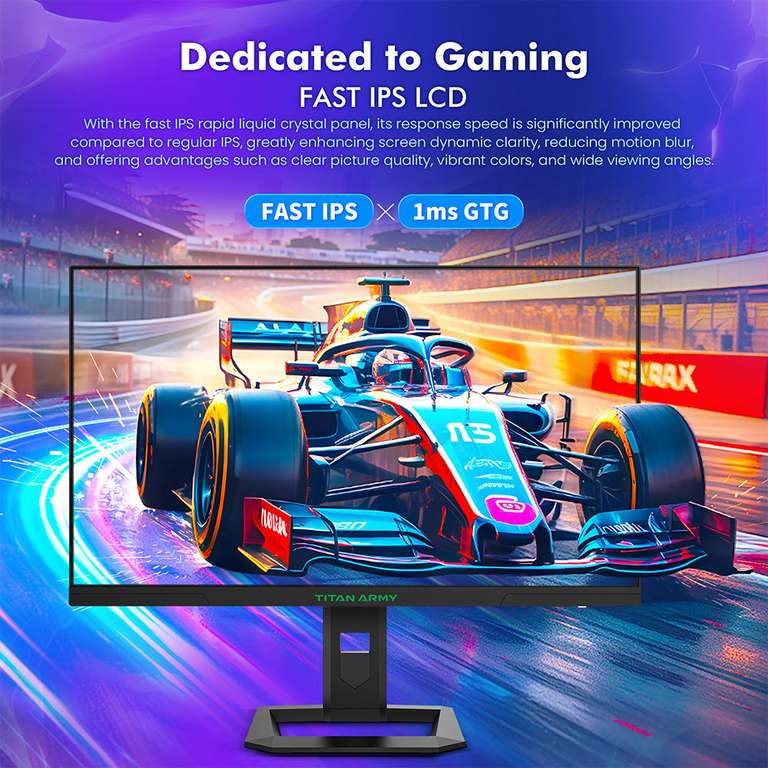TITAN ARMY P2710S Gaming-Monitor 27 QHD 240 Hz – at Joybuy 149,99 ...