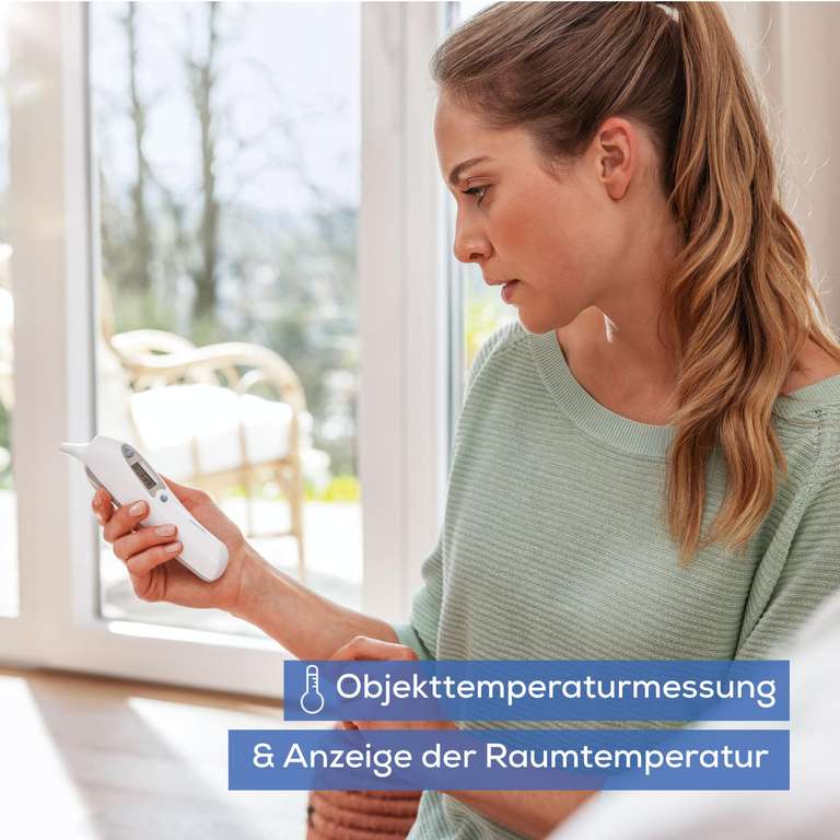 Beurer FT 58 Ohrthermometer – Fieberthermometer mit Infrarot, 10 ...