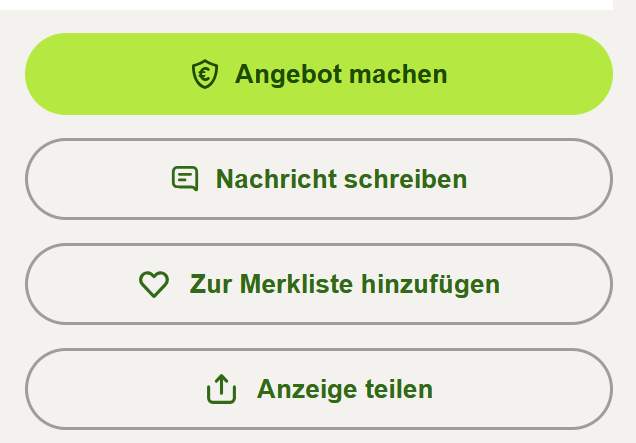 Kleinanzeigen bietet in meiner Anzeige ungewollt den Punkt "Angebot ...
