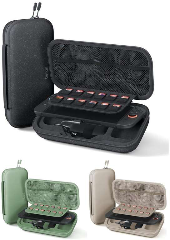 Belkin Nintendo Switch 2 Travel Case inkl. 10.000 mAh Powerbank mit LCD ...
