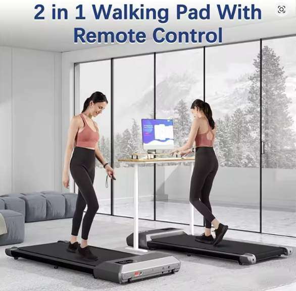 Superun Treadmill Walking Pad – 2,5 PS, 6 km/h, klappbar, Bluetooth ...