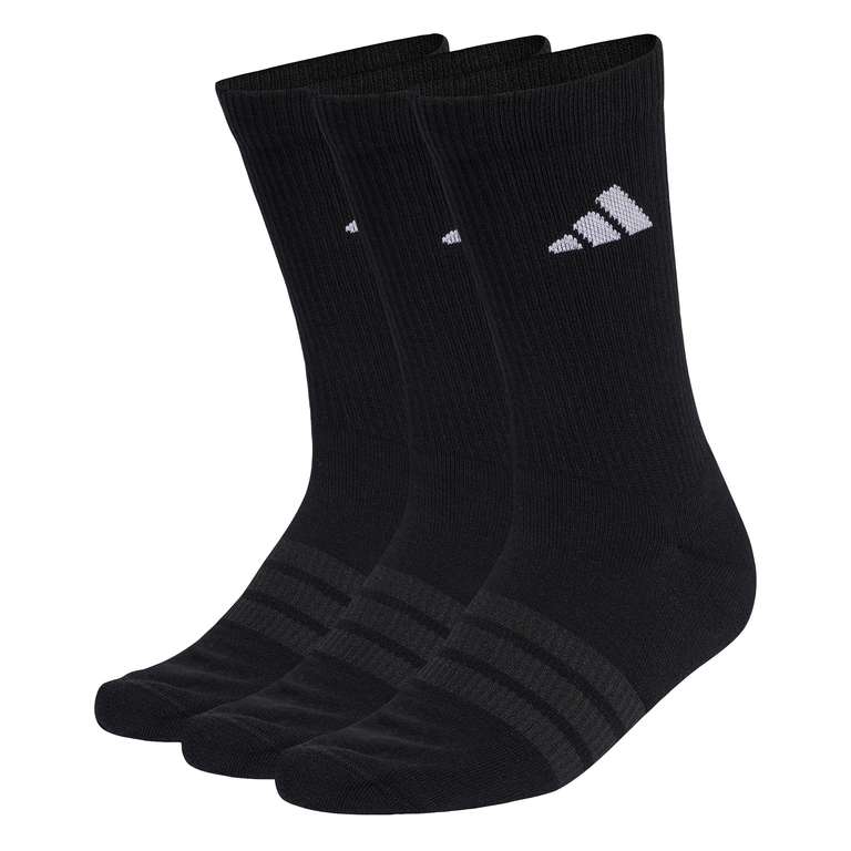 Adidas 3er Pack Cushioned Socken – Sportsocken, lang, Schwarz 34–51 at ...