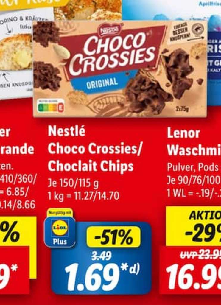 [Lidl] Choco Crossies/ Choclait Chips | mydealz