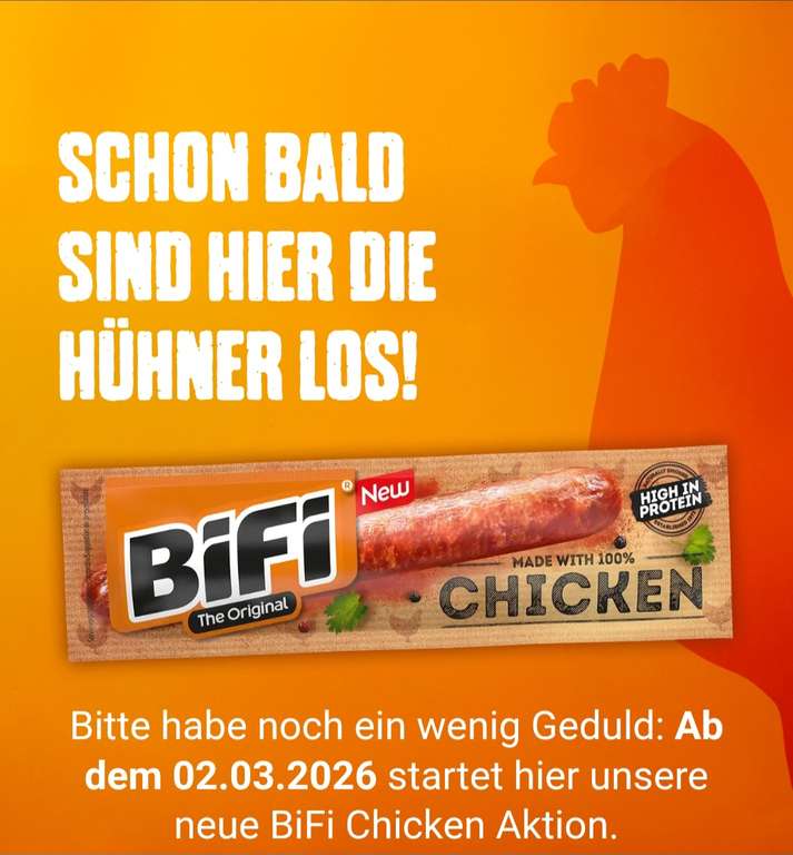 BiFi Chicken Gratis testen – 3.000 Teilnahmen ab 02.03. at 'mydealz'