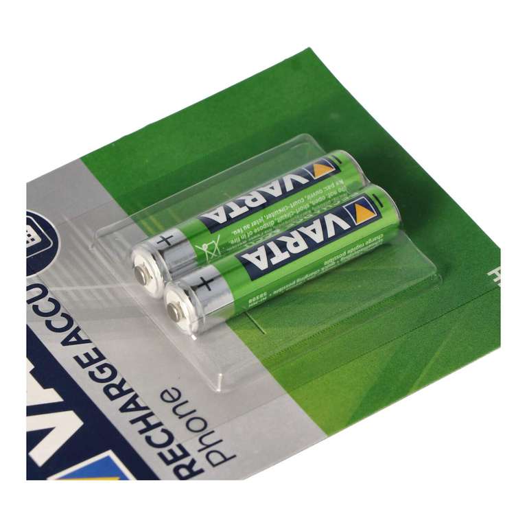 Varta Recharge Accu Phone AAA 800mAh 2er-Pack, NiMH – zuverlässig bei ...