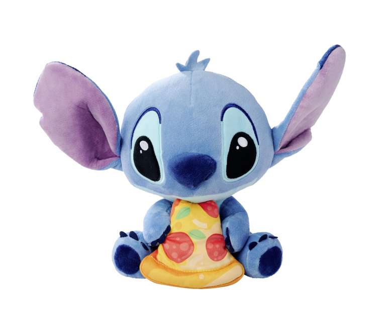 Simba Stitch Plüschfigur mit Pizza 25cm – Disney Kuscheltier, bei ...