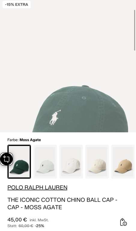 [BenefitBuddy] Polo Ralph Lauren THE ICONIC COTTON CHINO BALL CAP • 100 ...