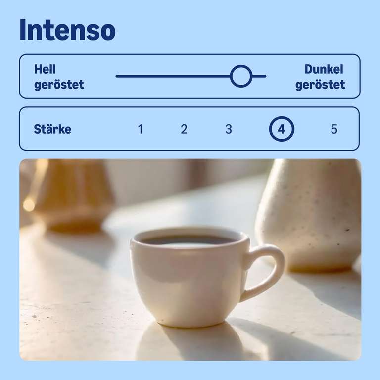 Kaffeebohnen Intenso dunkel geröstet 2 kg – Rainforest Alliance, 2x1kg ...