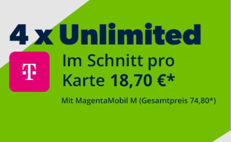Freenet Magenta Mobil M/L mit Unlimited 5G bis 300 Mbit/s ...