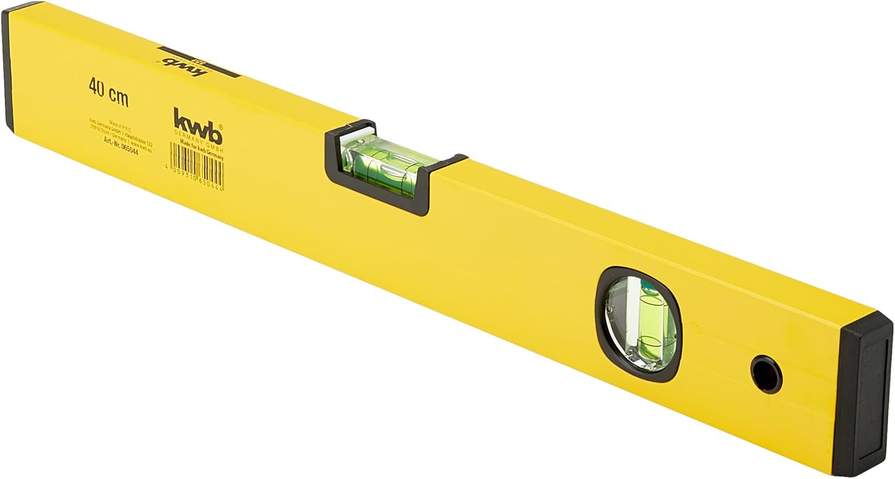 kwb Aluminium-Wasserwaage 40 cm, 0,5 mm/m Genauigkeit – 1 Horizont ...