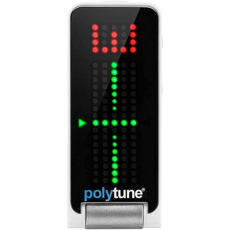 TC Electronic POLYTUNE CLIP – Stimmgerät für 6 Saiten, Strobe/Chromatic ...