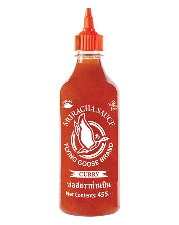 Flying Goose Sriracha Chilisauce mit Curry, scharf 455ml – Prime Spar ...