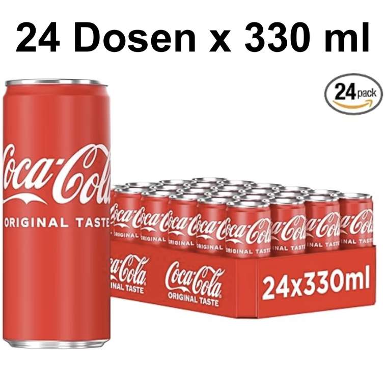 Coca Cola Classic 24er Pack 330 ml – nur 0,53€/Dose, Spar-Abo bei ...
