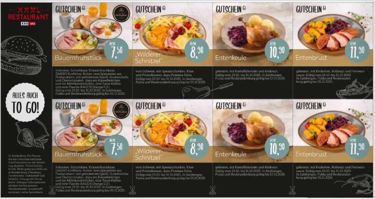 Bauernfrühstück 7,50 € & mehr - Rabattgutscheine bei XXXLutz | mydealz