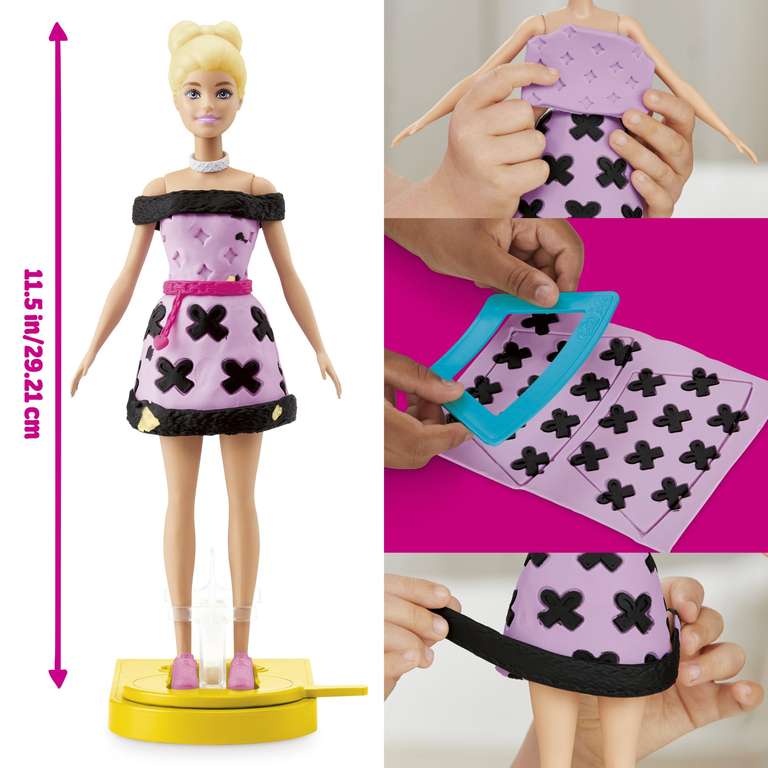 Hasbro Play-Doh Barbie Modenschau Spielset – Knet-Set mit Barbie ...