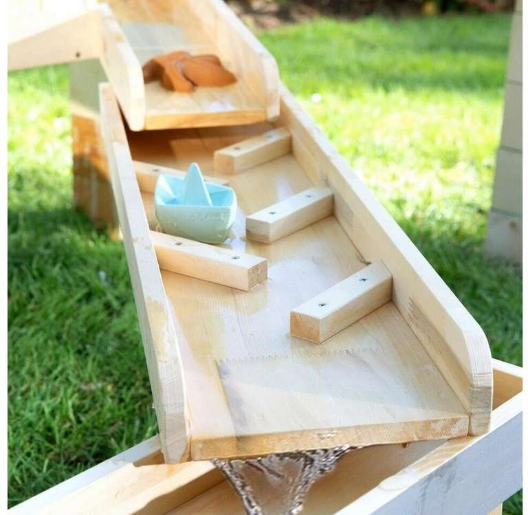Muddy Buddy Aqua Traveller Wasserbahn aus Holz mit Wasseranschluss ...