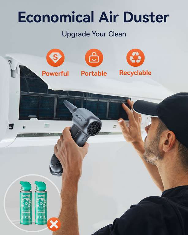 Wolfbox Air Duster MF50 für 26€ | MF100 48€ | MF200 76€ at eBay | mydealz