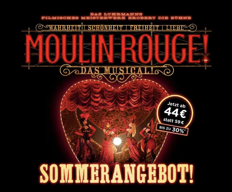 Wunderschone Moulin Rouge Musical Koln Rabatt Adac Bilder