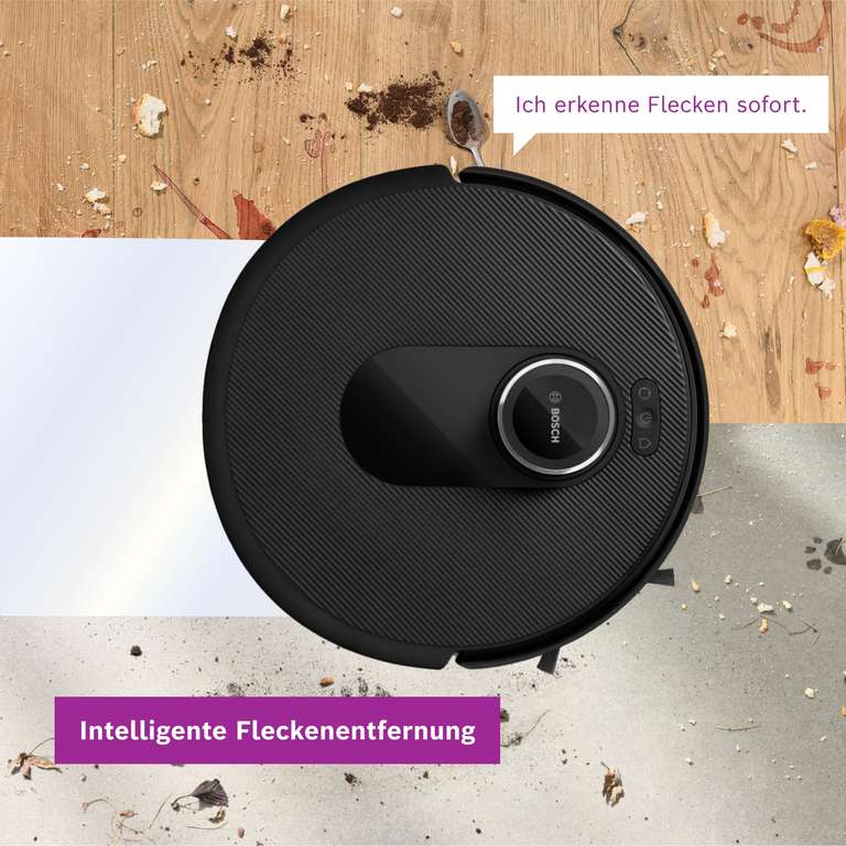 Bosch Spotless Max BCRDW3B Saug- & Wischroboter (11.000 Pa, rotierende ...