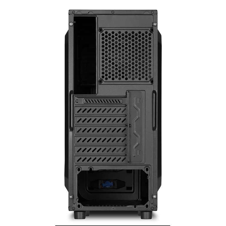 Sharkoon VS4-V ATX PC-Gehäuse Schwarz - 6 Slots, bis zu 5 Lüfter, 1x ...