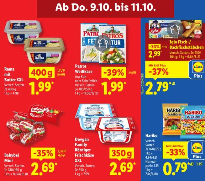 Mini Babybel 8er Mix-Pack für 0,69€ | 2€ Cashback bei Lidl ab 09.10 ...
