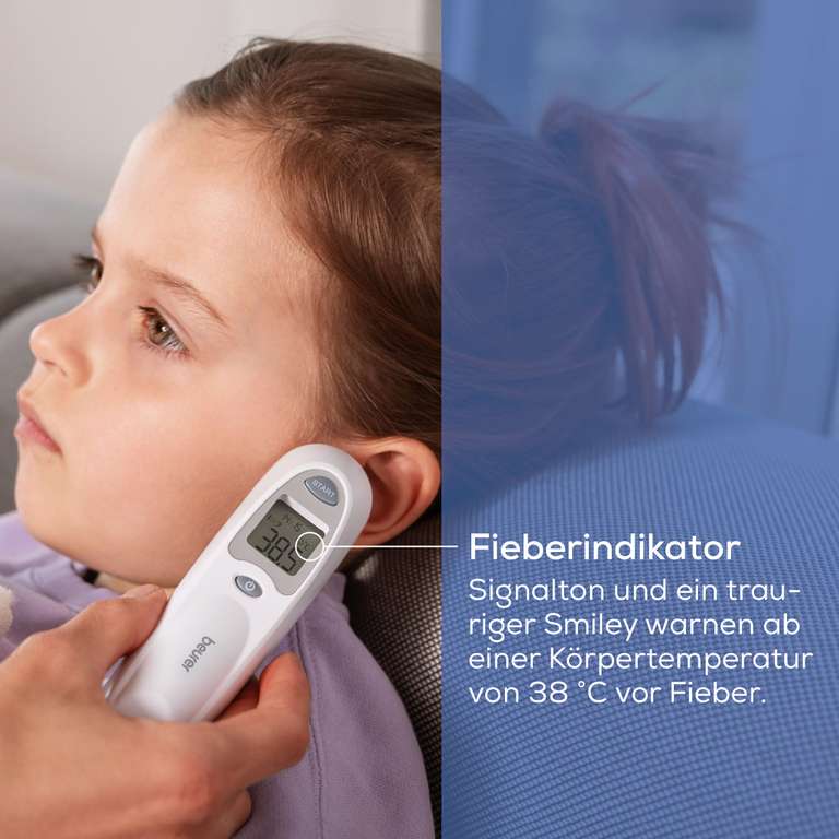 Beurer FT 58 Ohrthermometer – Fieberthermometer mit Infrarot, 10 ...