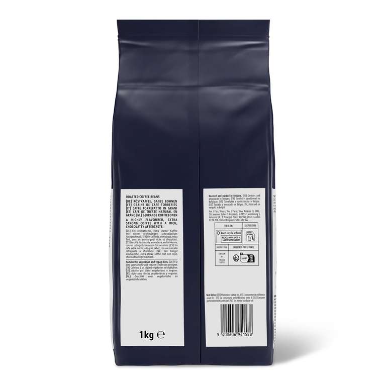 Kaffeebohnen Intenso dunkel geröstet 2 kg – Rainforest Alliance, 2x1kg ...