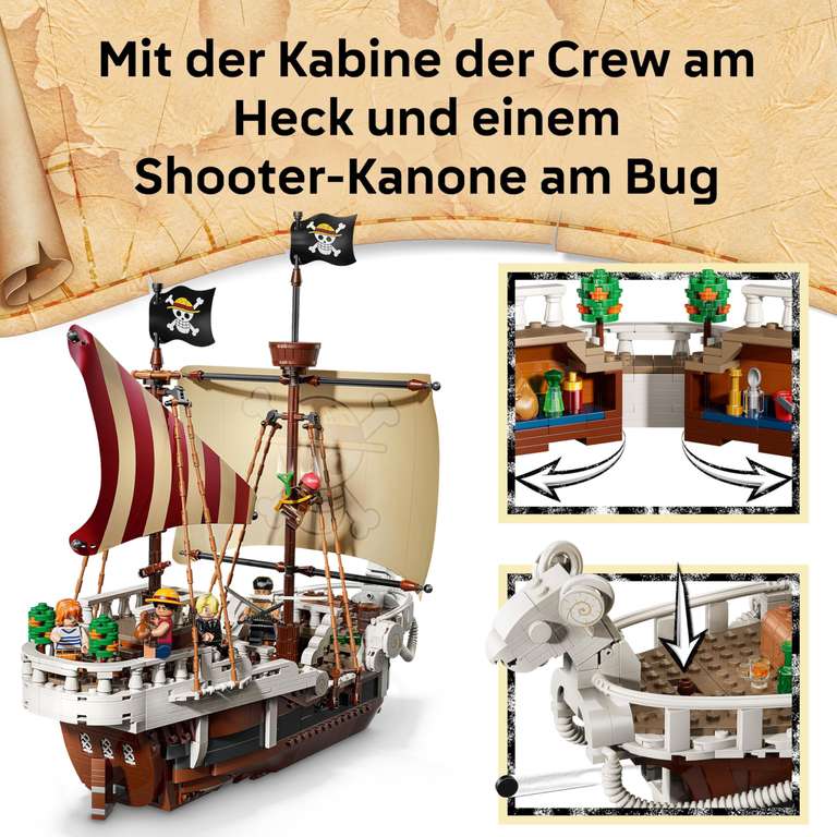 [Amazon Prime] LEGO ONE PIECE - Das Piratenschiff Flying Lamb (Going ...
