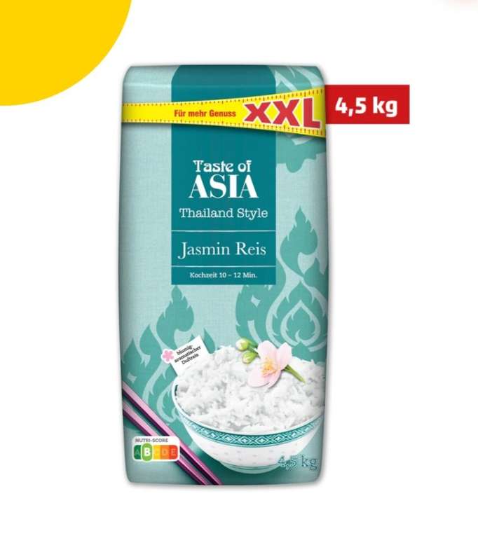 XXL 4,5 kg Jasmin Reis nur 2€/kg bei PENNY - jetzt für 8,99€ | mydealz