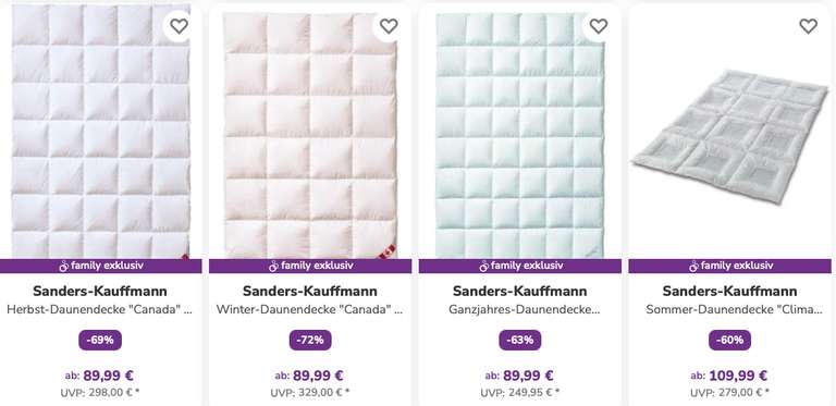 Bettwaren von Sanders Kauffmann – 80x80 Kissen Finesse ab 26,94€ bei ...