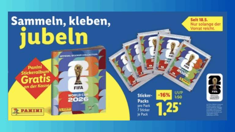 Panini Stickeralbum FIFA 2026 | gratis an der Kasse bei Lidl, jetzt ...