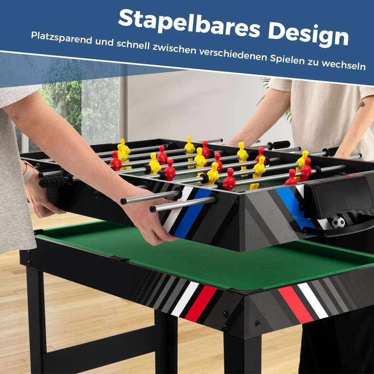 COSTWAY Multi Spieltisch, 4 in 1 Tischkicker mit Billard, Hockey ...