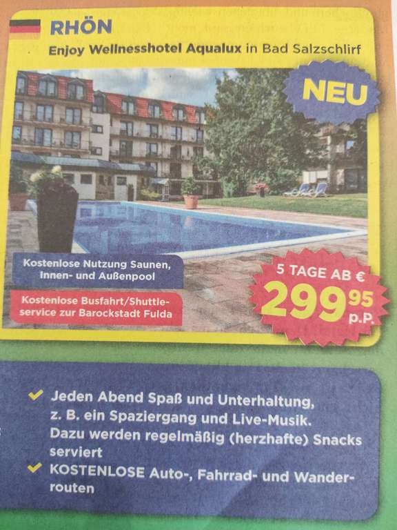 5 Tage All-Inclusive im Enjoy Wellnesshotel Aqualux Bad Salzschlirf für ...
