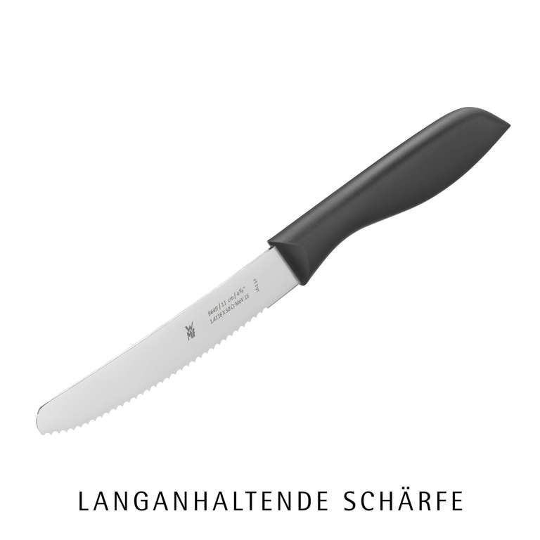 WMF Classic Line Frühstücksmesser Set 6-tlg, 23 cm – Schwarz/Bunt, 15 ...