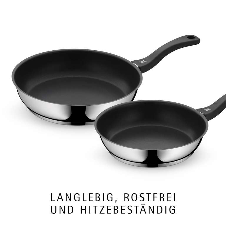 WMF Devil Bratpfanne 20 cm Induktion, Edelstahlpfanne Cromargan ...