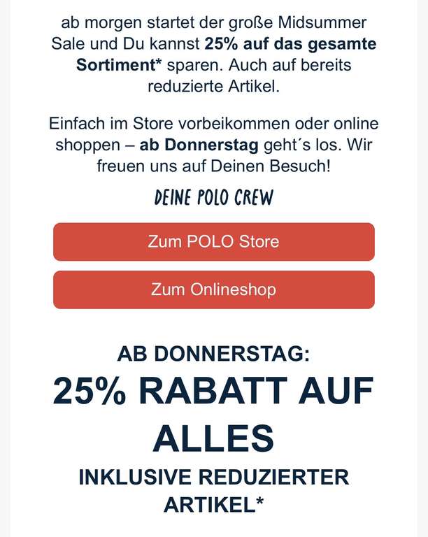 Polo 25% auf alles ab 18.06.2026 bei POLO Motorrad - jetzt shoppen at ...