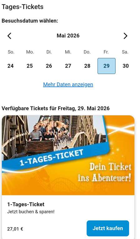 Heide Park Soltau Tagesticket 2026 – bis 27% Rabatt online, ab 27,- bei ...