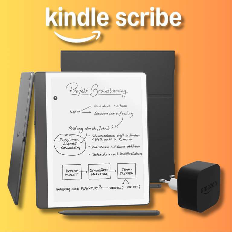 [Prime] Kindle Scribe 2024 (32GB) Set mit Plant Based Cover & Powerfast ...