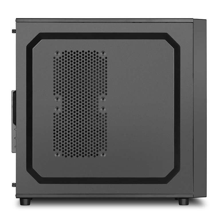 Sharkoon VS4-V ATX PC-Gehäuse Schwarz - 6 Slots, bis zu 5 Lüfter, 1x ...