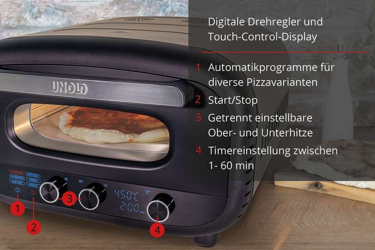 Unold Pizzaofen Alfredo & Luigi für je 144€ & 180€ – Jetzt bei UNOLD ...